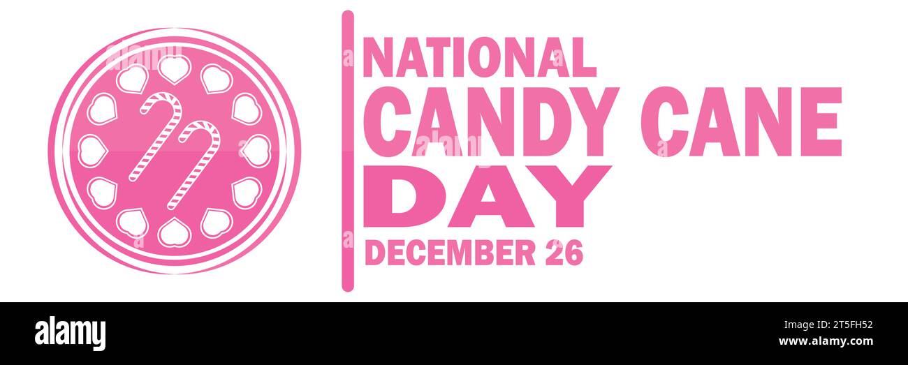 National Candy Cane Day, background design wallpaper. Vector ...