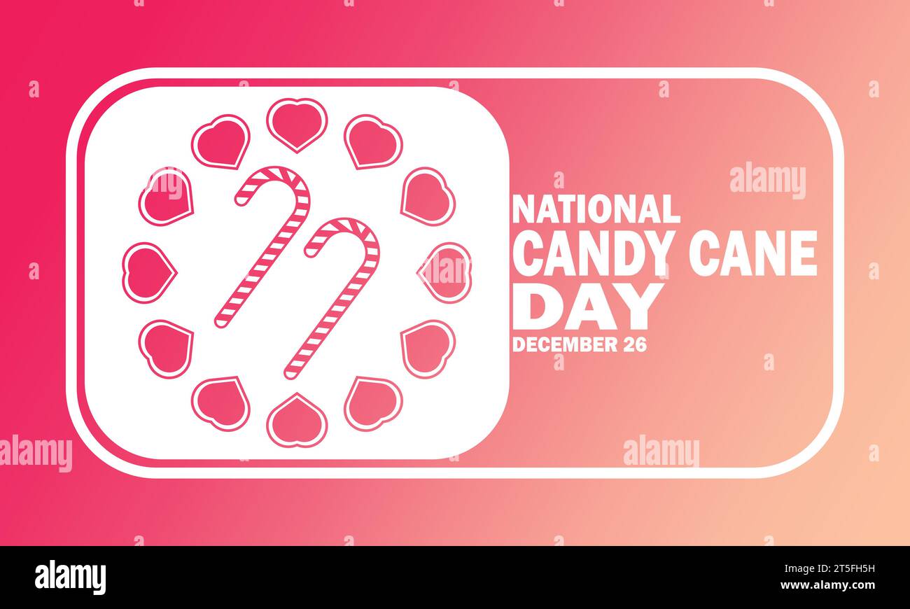 National Candy Cane Day, background design wallpaper. December 26 ...