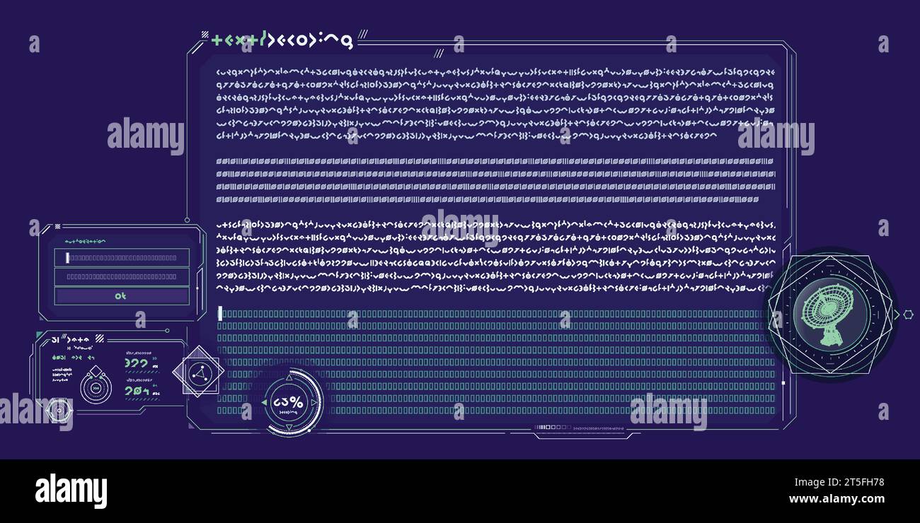 Data decoding program interface hi-res stock photography and images - Alamy