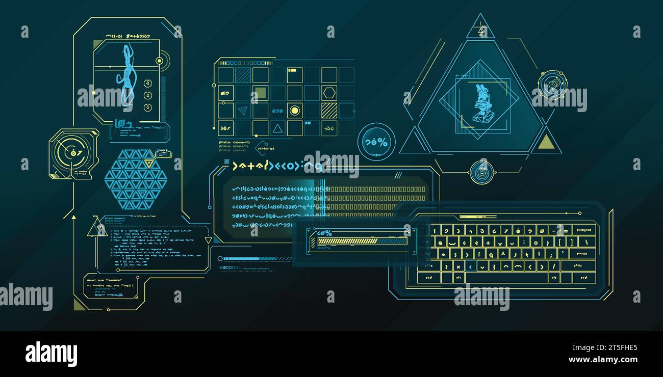 Dna Data Processing Stock Vector Images Alamy