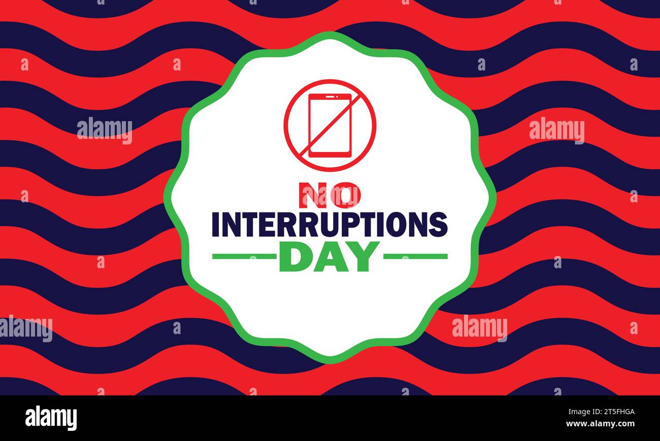 Work interruptions Stock Vector Images - Alamy