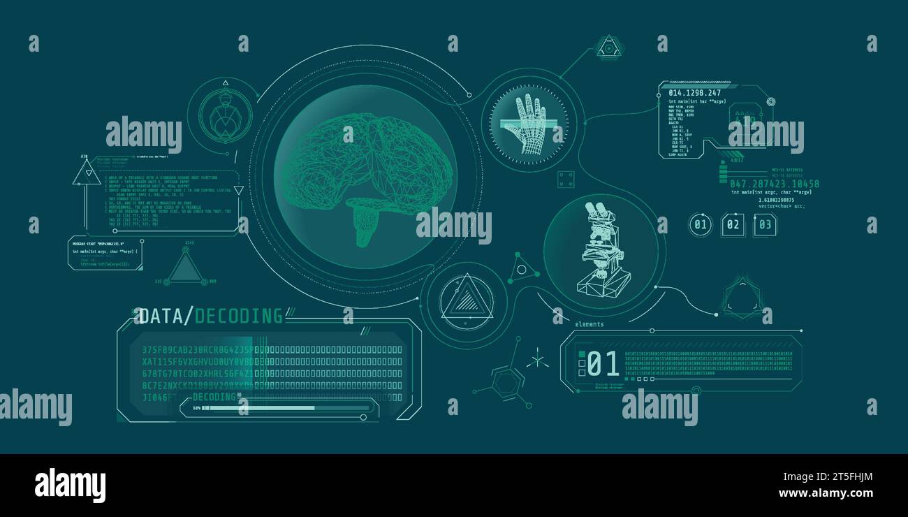 Decoding information brain hi-res stock photography and images - Alamy