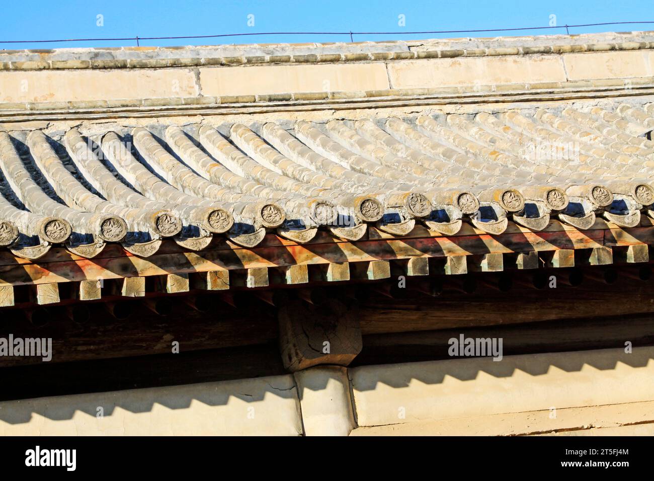 Chinese traditional style of roof decoration in the Eastern Tombs of ...