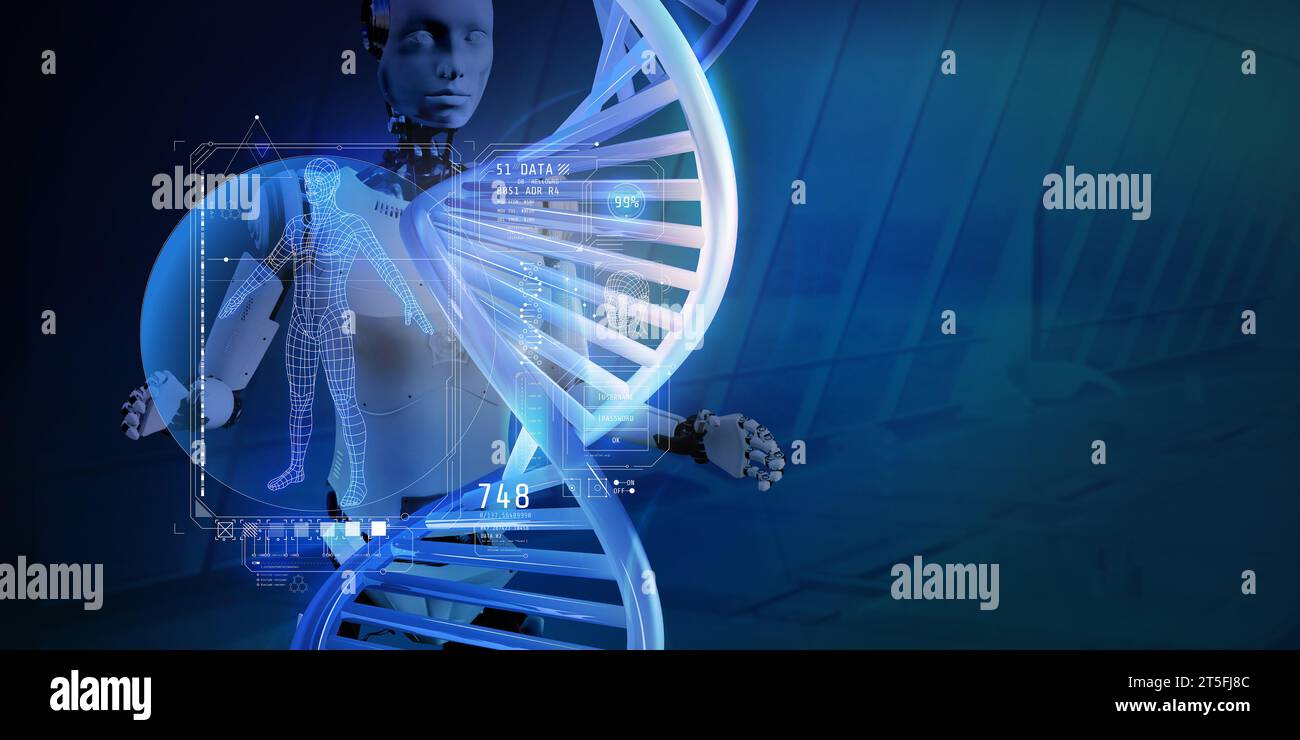 Animation data processing 3d dna hi-res stock photography and images ...