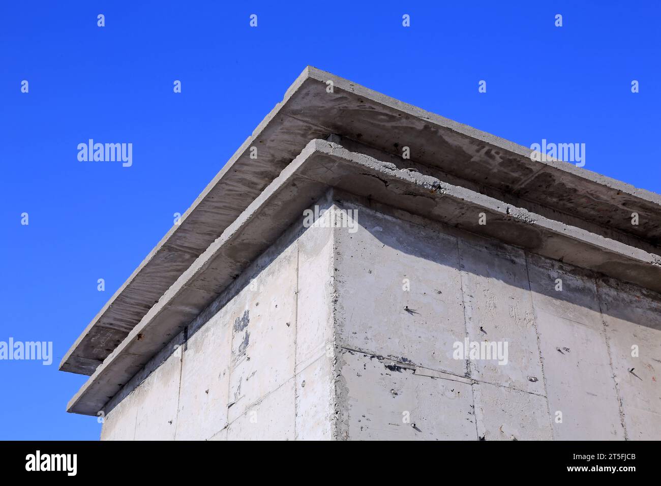 Cast-in-situ concrete building structure, closeup of photo Stock Photo ...
