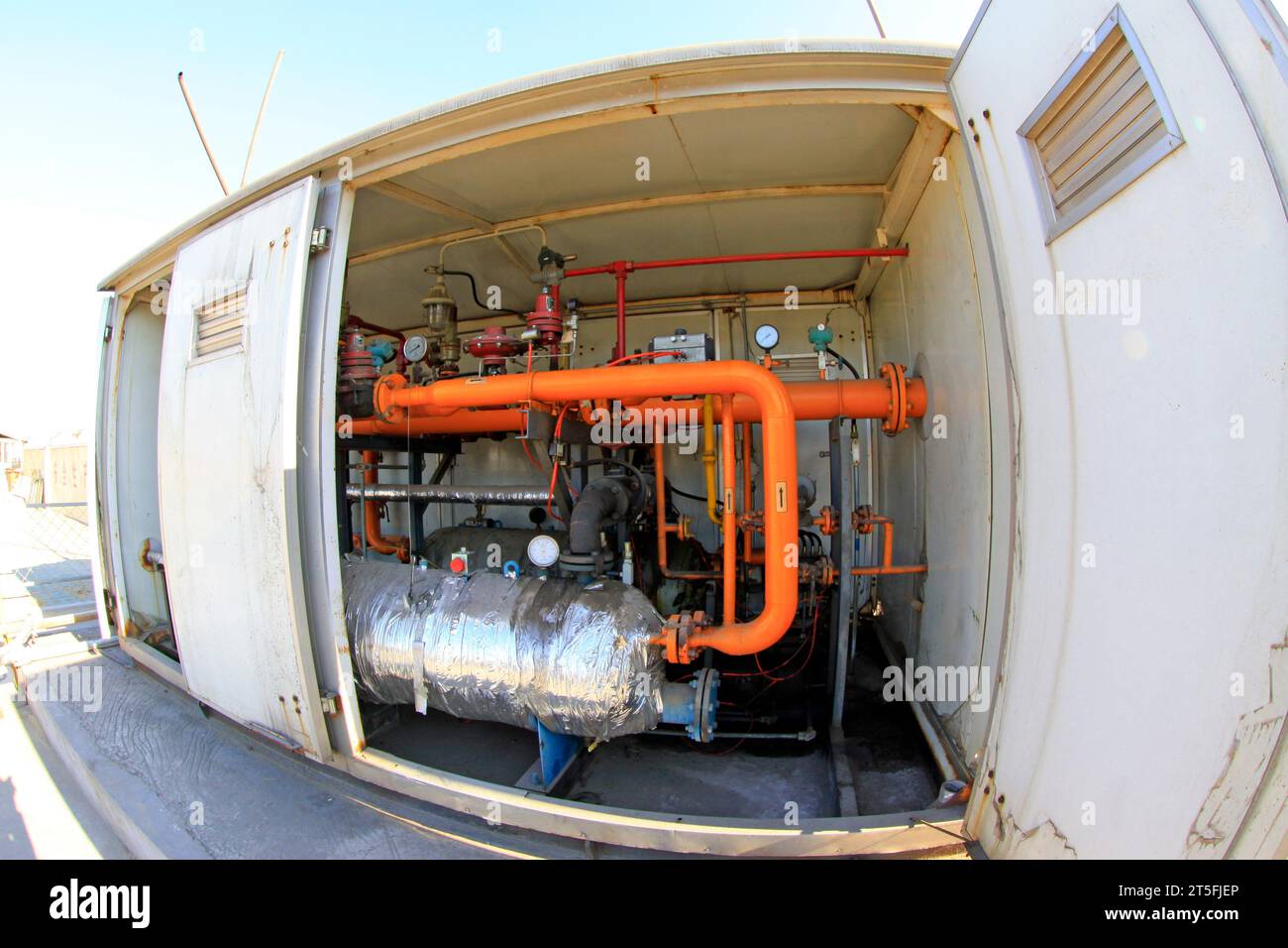 Compressed natural gas adjustable dividers, closeup of photo Stock ...