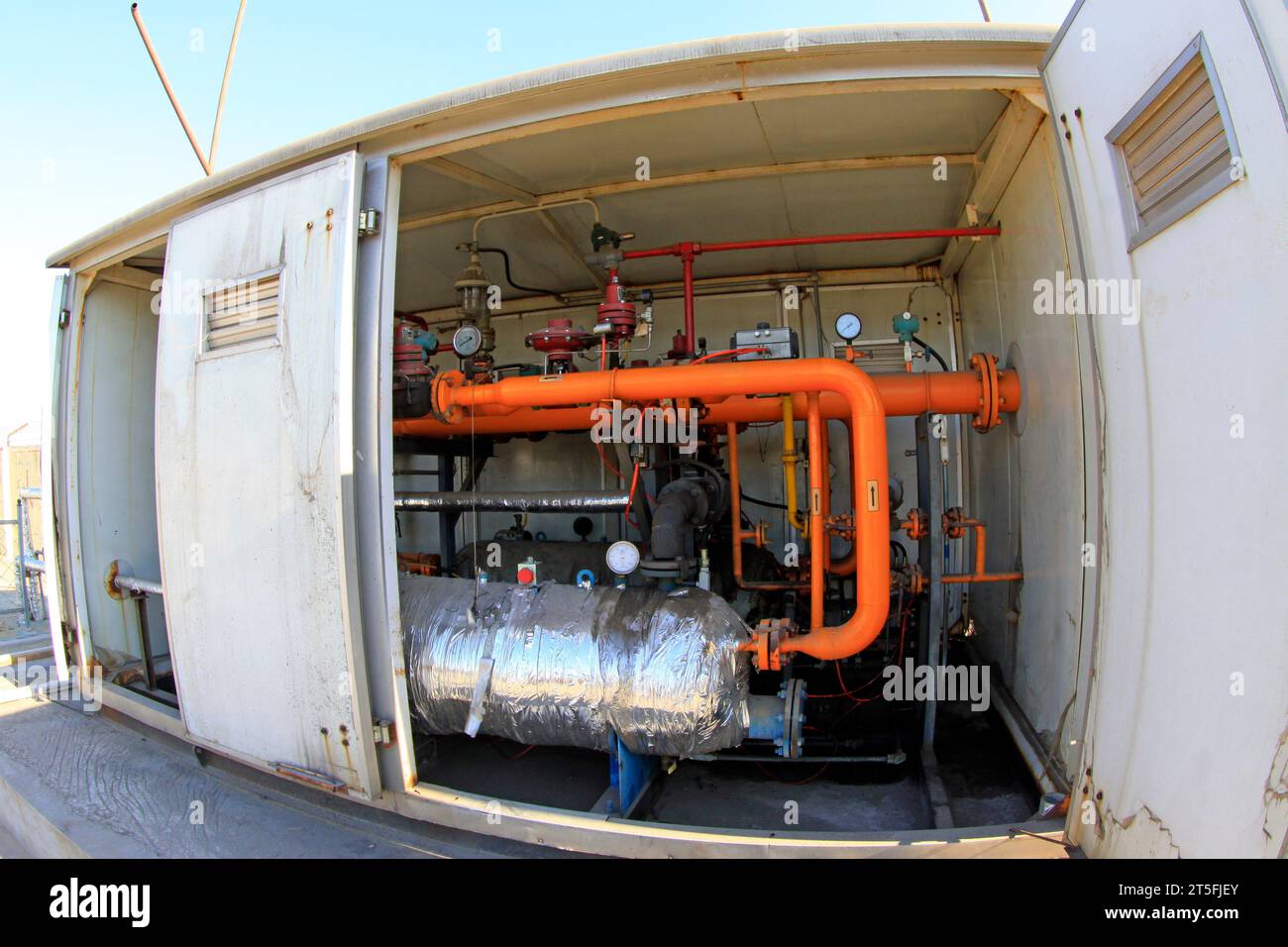 Compressed natural gas adjustable dividers, closeup of photo Stock ...