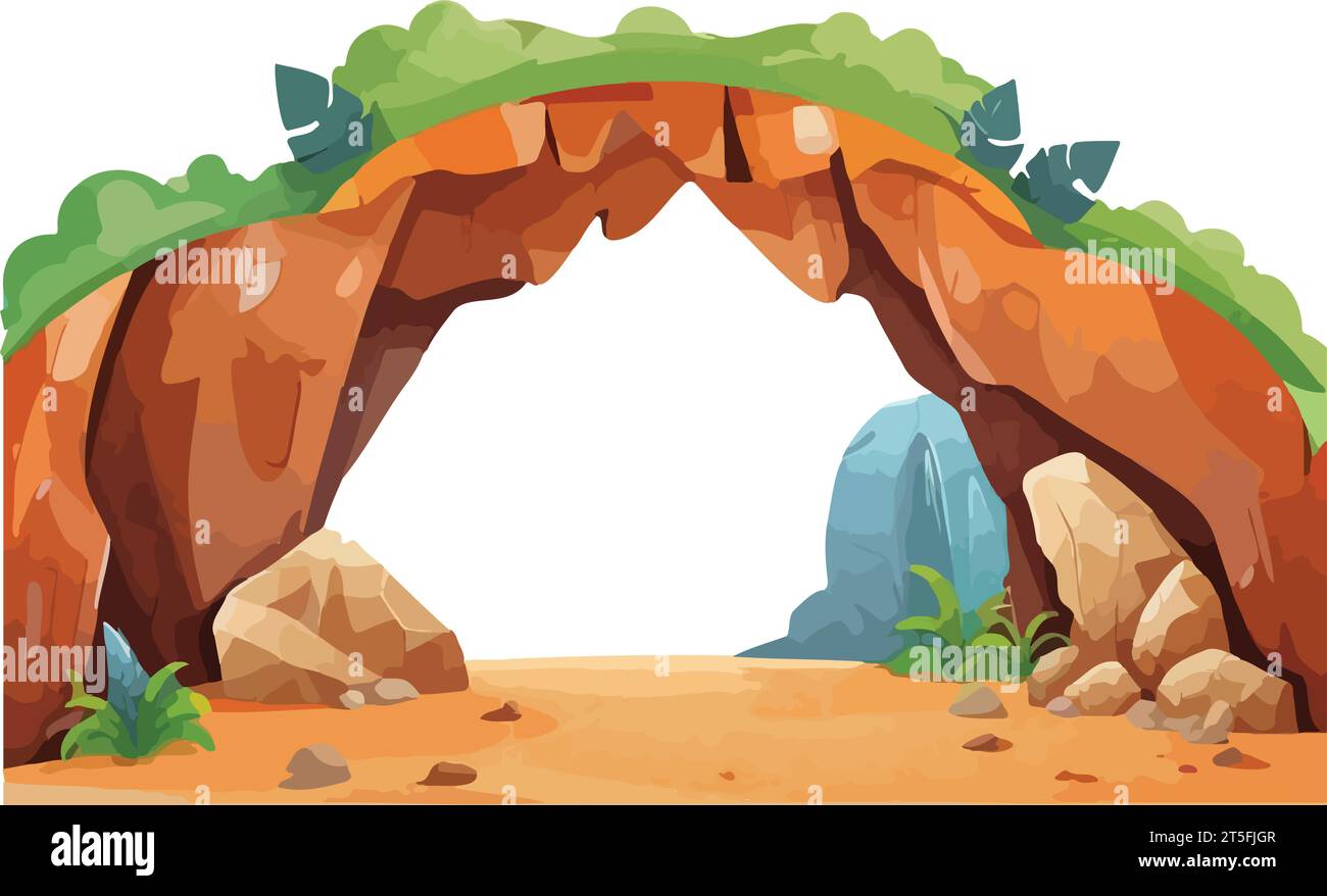 Cave Illustration Vector Format Cartoon Stock Vector Image & Art - Alamy