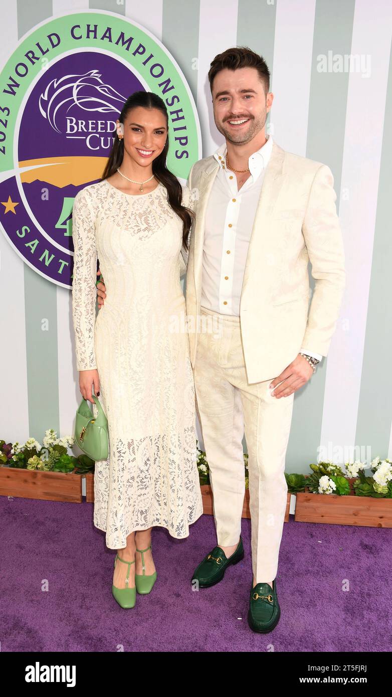 ARCADIA, CALIFORNIA - NOVEMBER 04: (L-R) Chanel Margaux and Frank ...