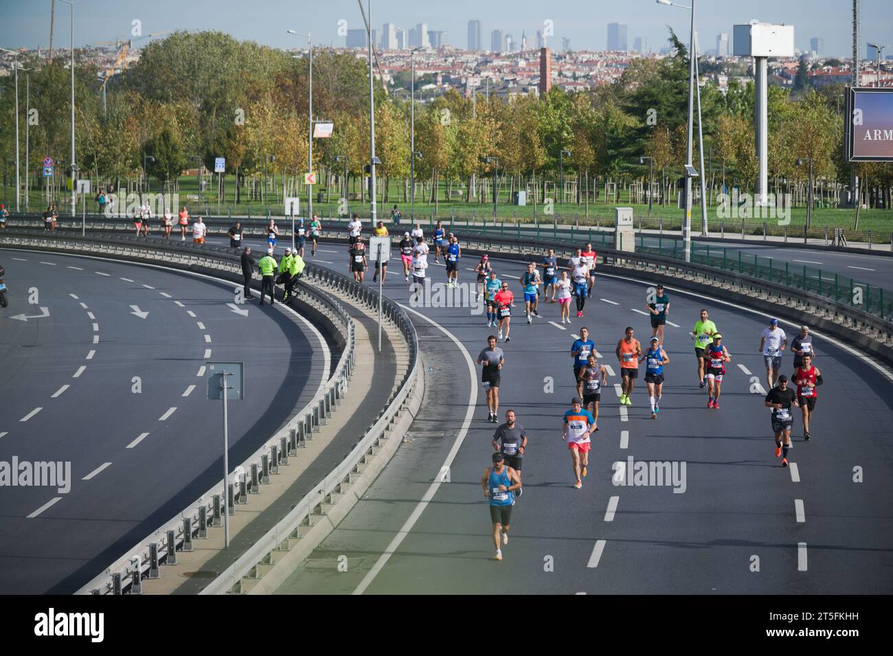 Istanbul, Turkey - November 5, 2023: Athletes compete in Istanbul ...