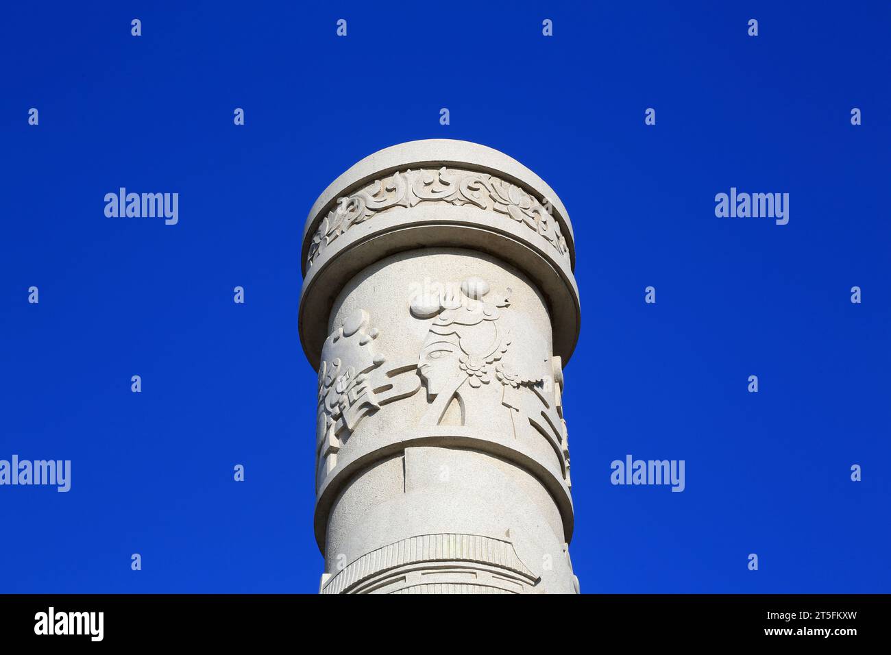 Chinese traditional style totem poles, closeup of photo Stock Photo - Alamy