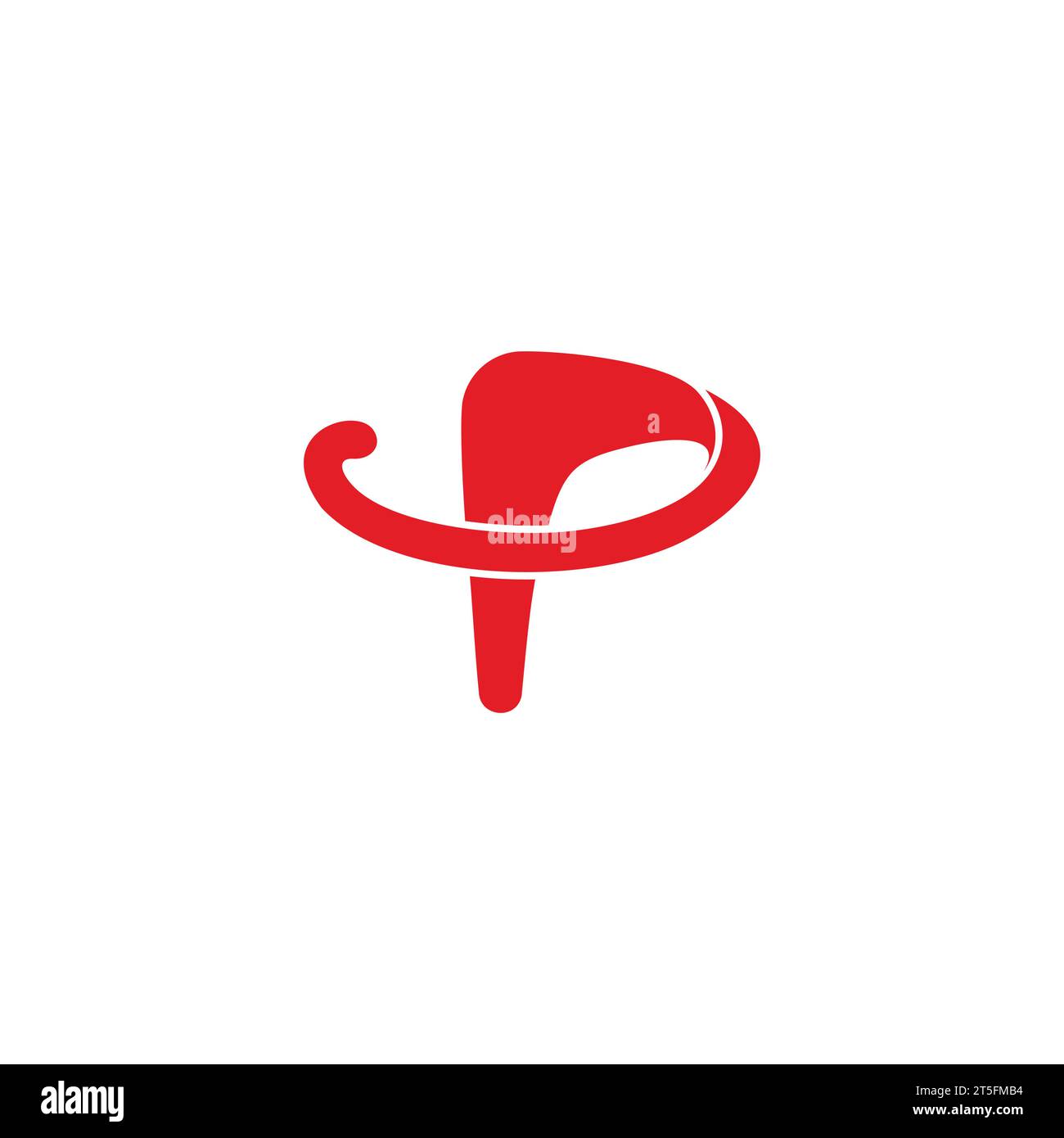 letter p curves red arrow abstract logo vector Stock Vector Image & Art ...