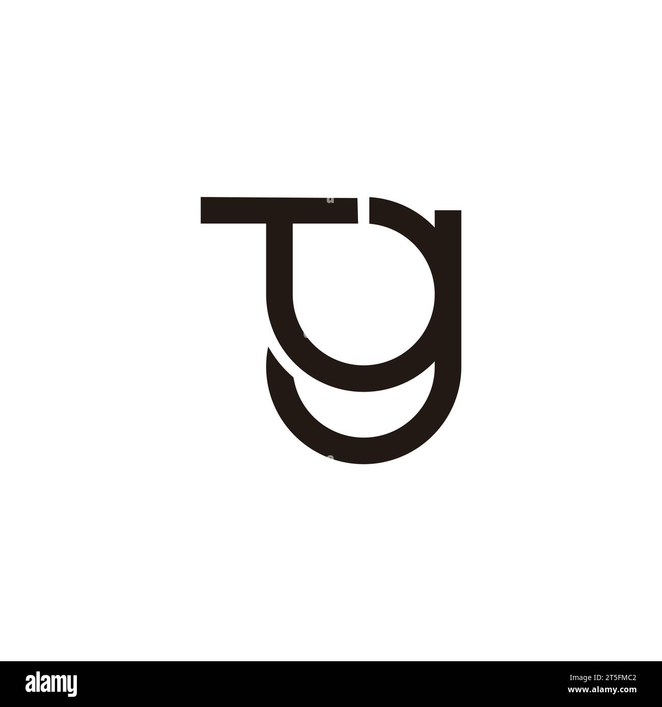 letter tg simple linked geometric logo vector Stock Vector Image & Art ...
