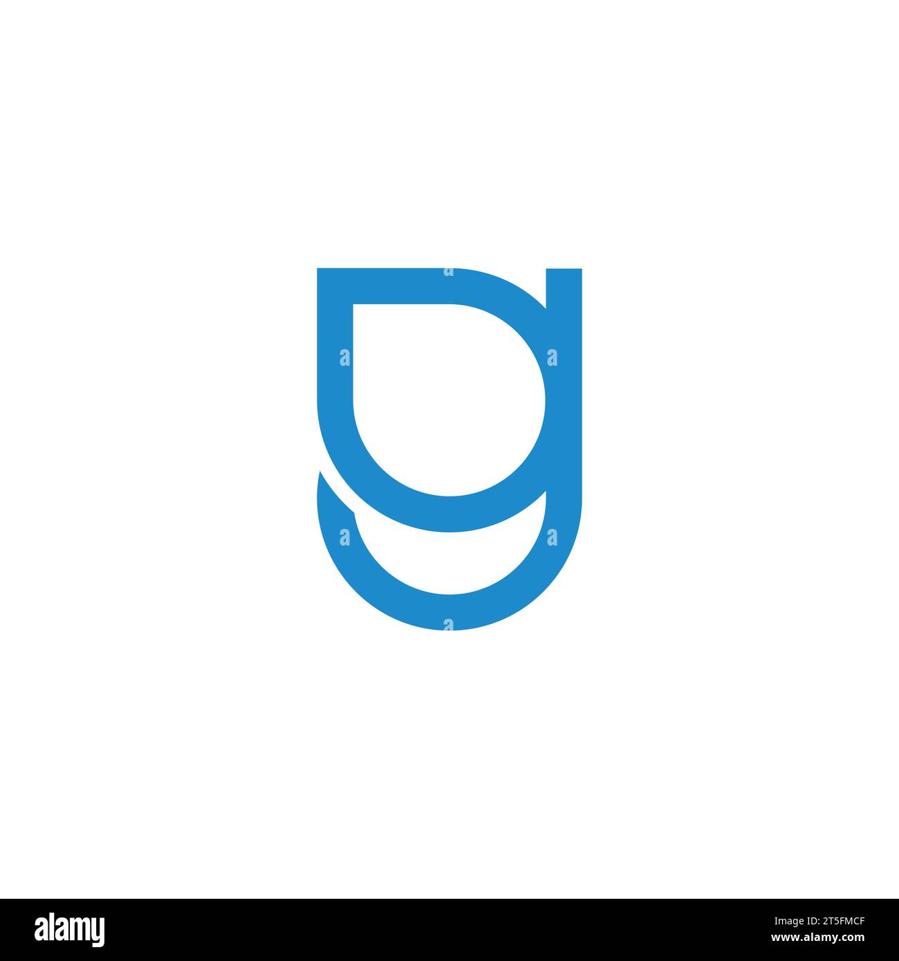 letter g simple geometric drop water logo vector Stock Vector Image ...