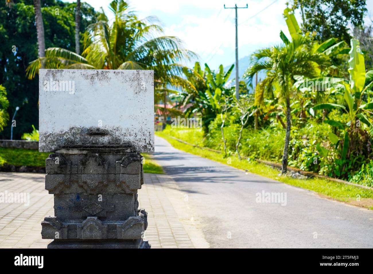 Blank template of village boundaries made of stone crafts Stock Photo ...