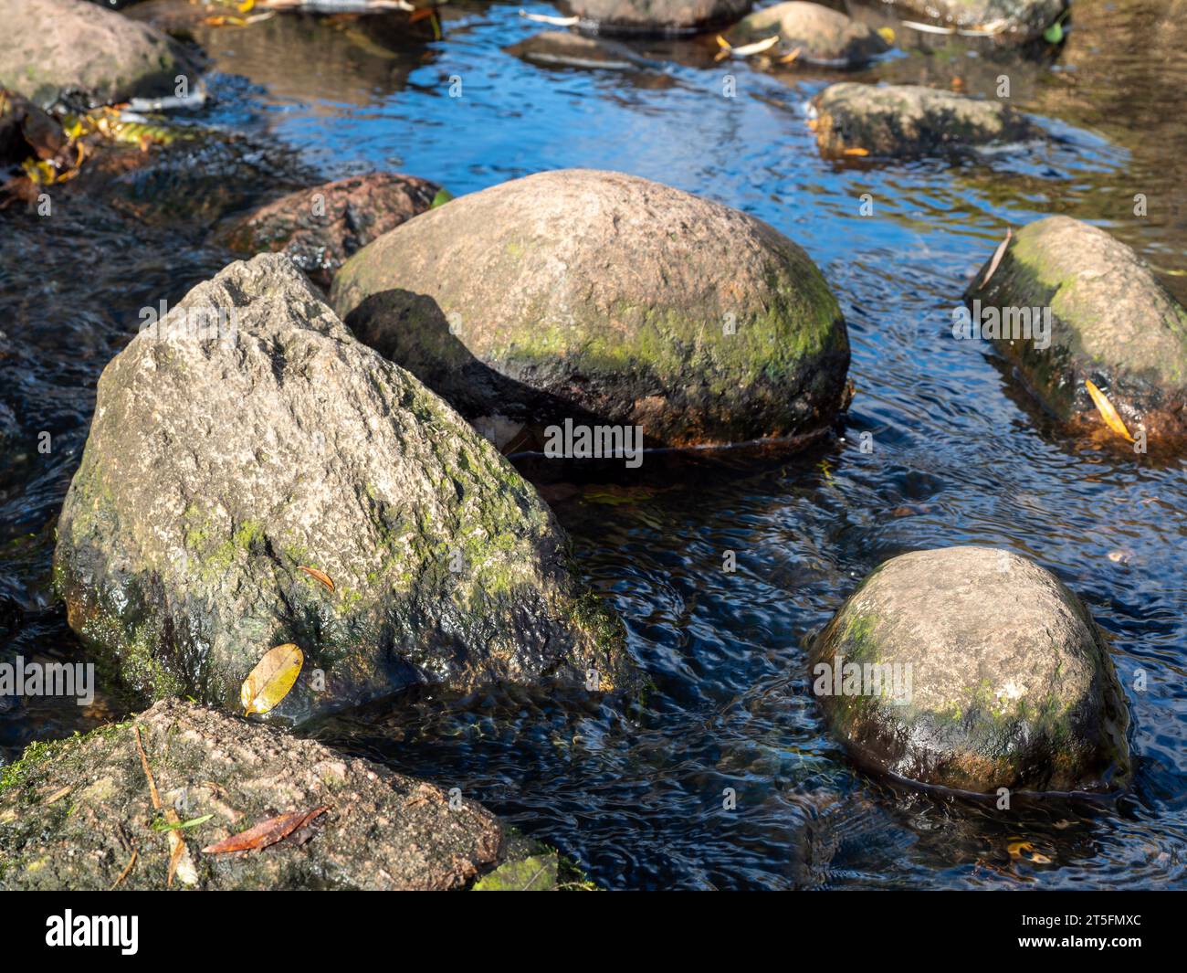 Stream flows among stones in hi-res stock photography and images - Alamy