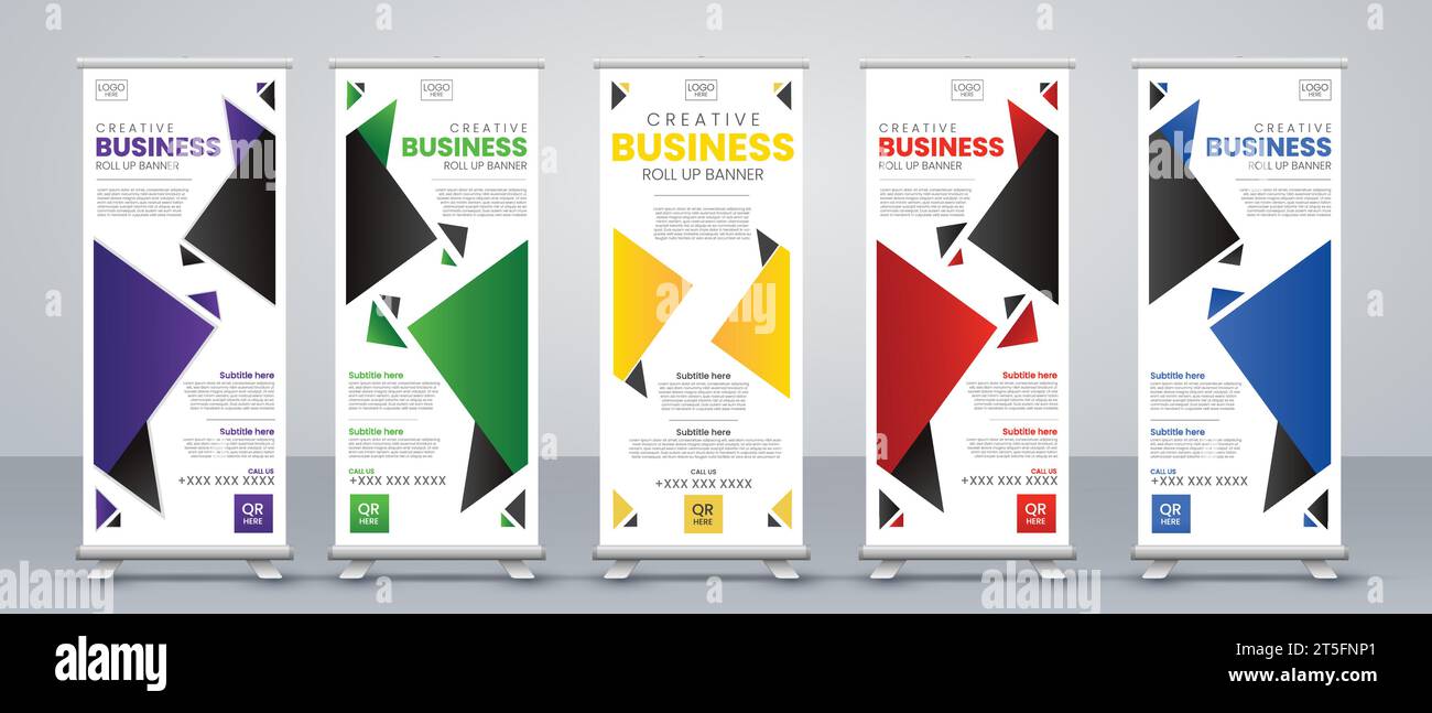 abstract modern business roll up banner designs Stock Vector Image ...