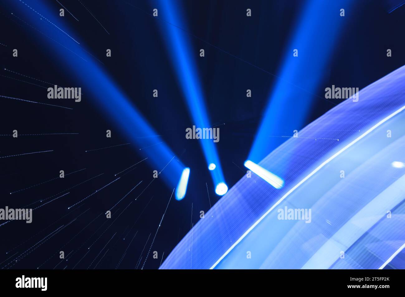 stage lighting effect in the dark Stock Photo - Alamy