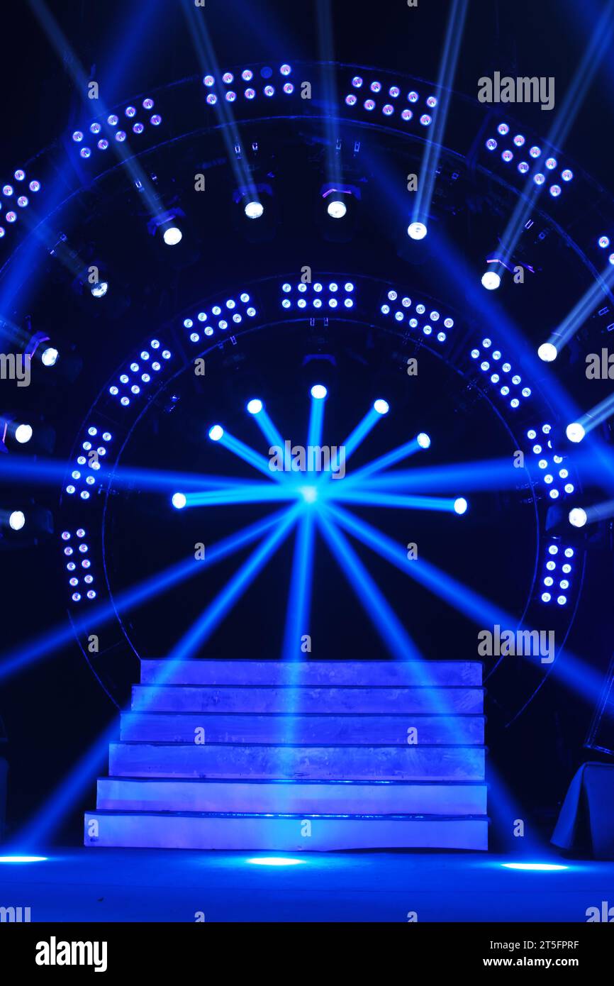 stage lighting effect on the stage Stock Photo - Alamy
