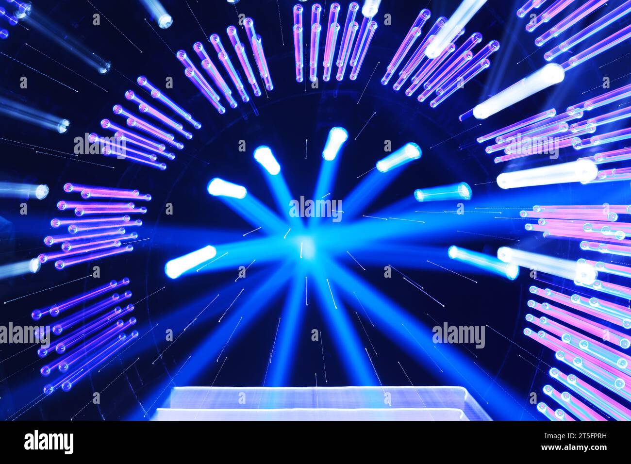 stage lighting effect on the stage Stock Photo - Alamy