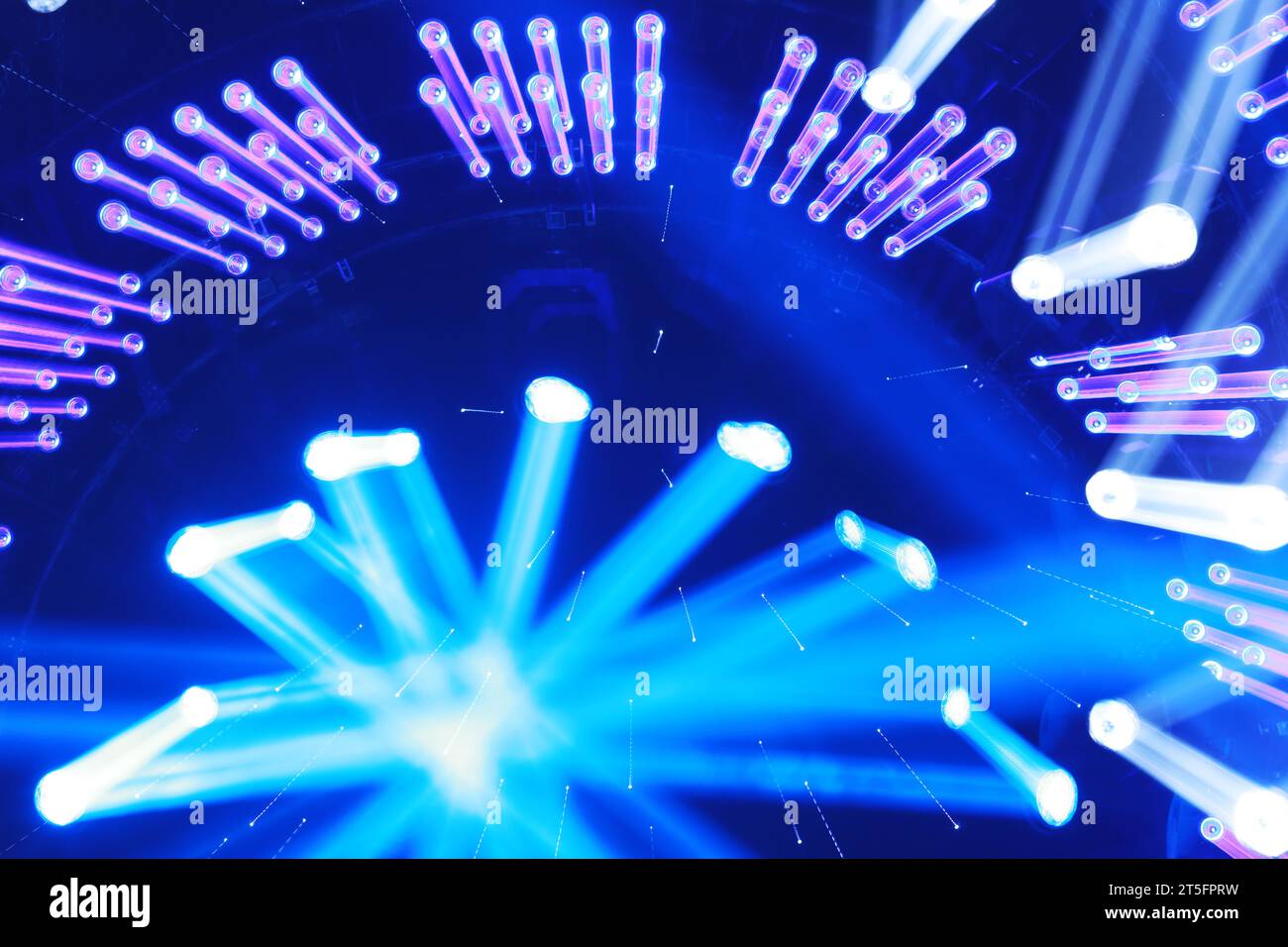 stage lighting effect on the stage Stock Photo - Alamy
