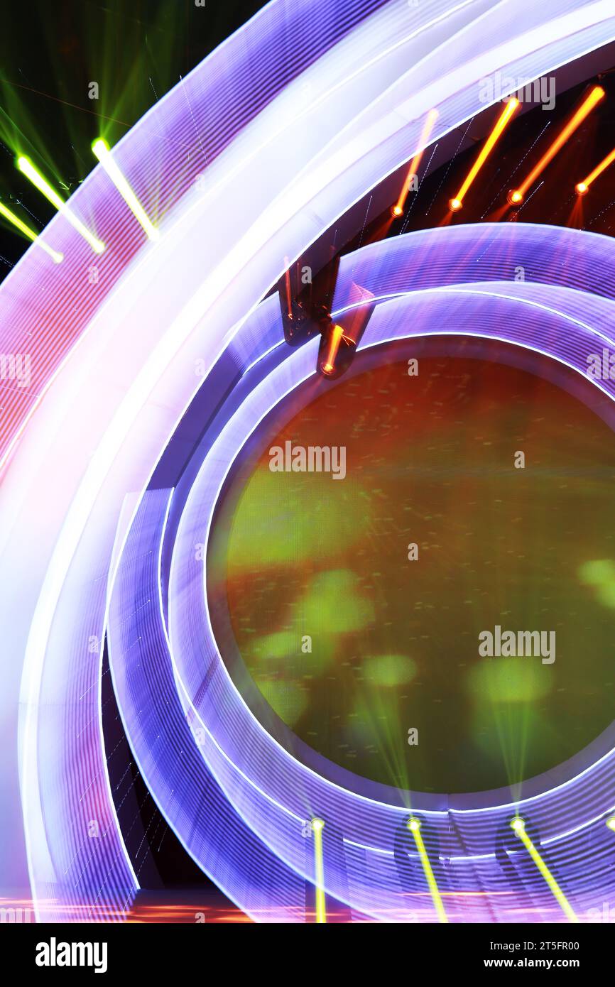 stage lighting effect on the stage Stock Photo - Alamy