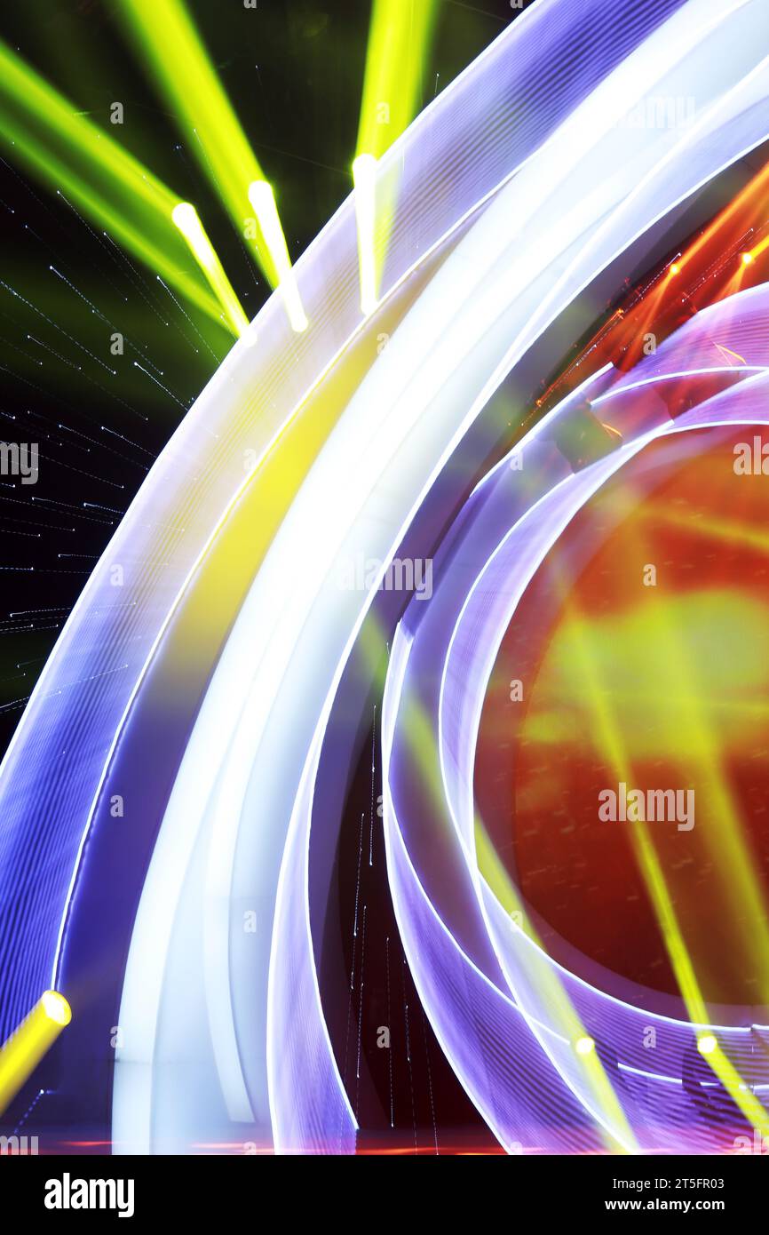 stage lighting effect on the stage Stock Photo - Alamy