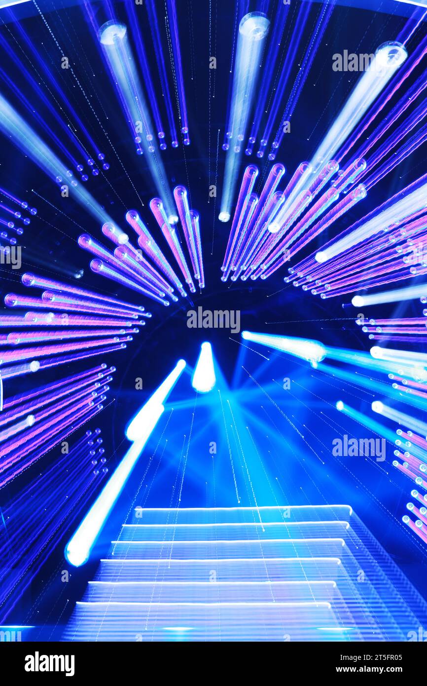 stage lighting effect on the stage Stock Photo - Alamy