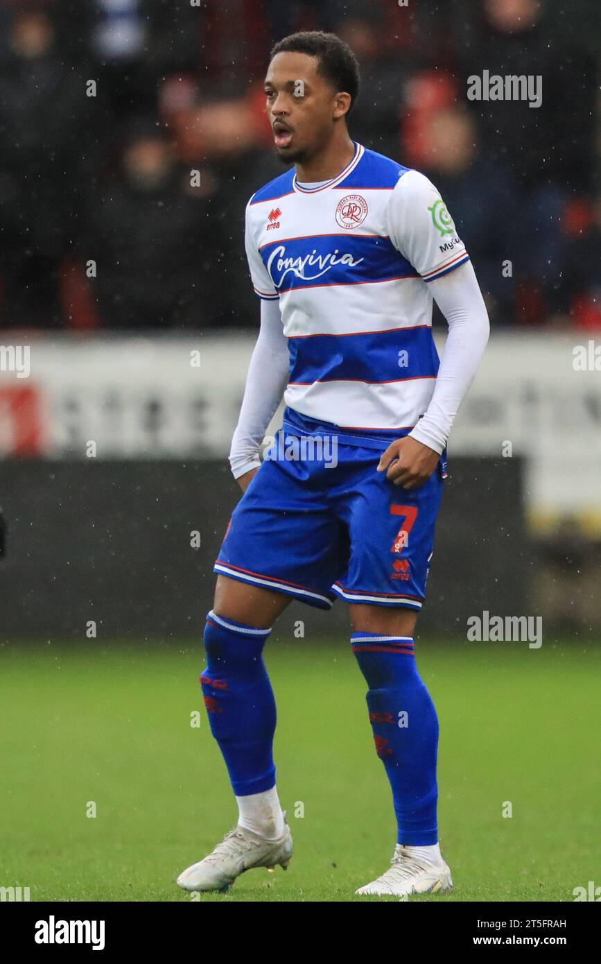 Chris Willock #7 of Queens Park Rangers during the Sky Bet Championship ...
