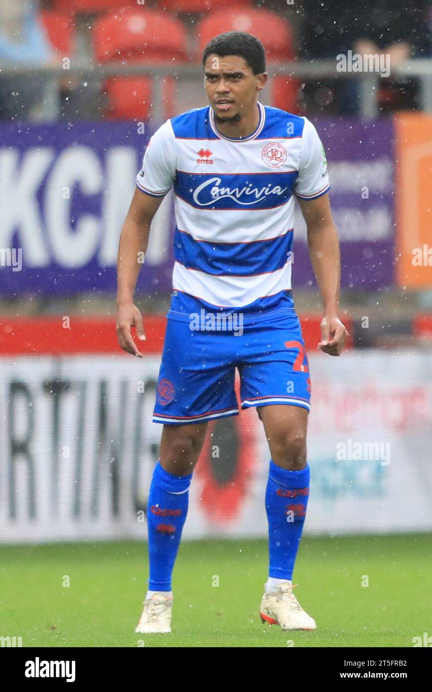 Reggie Cannon #20 of Queens Park Rangers during the Sky Bet ...