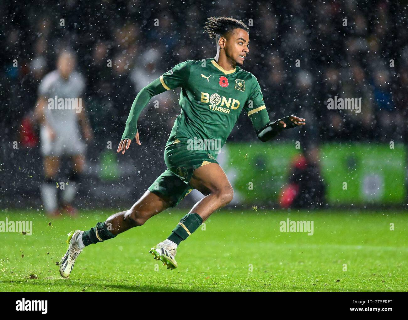 Freddie Issaka #35 of Plymouth Argyle in action during the Sky Bet ...