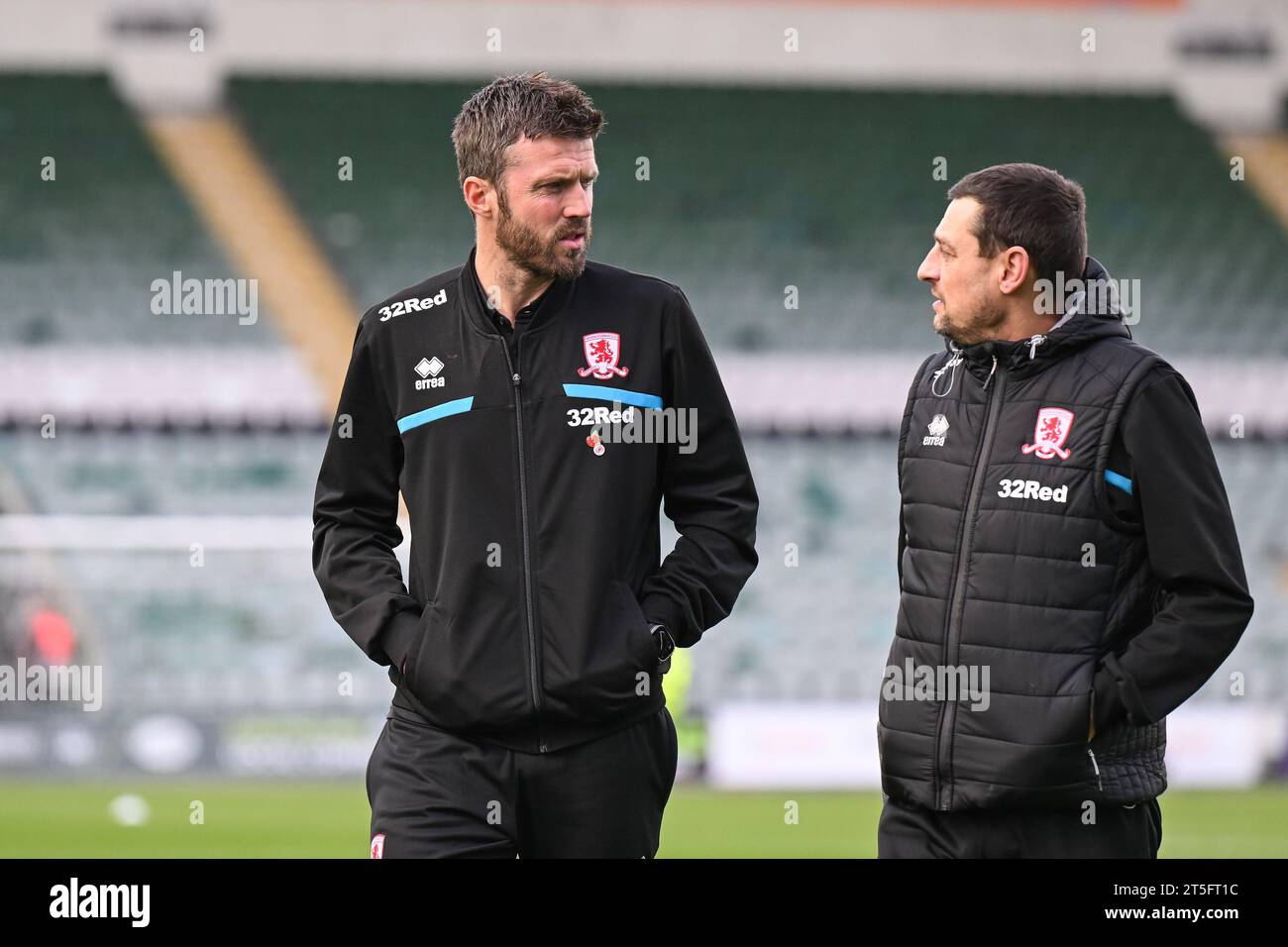 Michael Carrick Manager of Middlesbrough arrives ahead of the Sky Bet ...