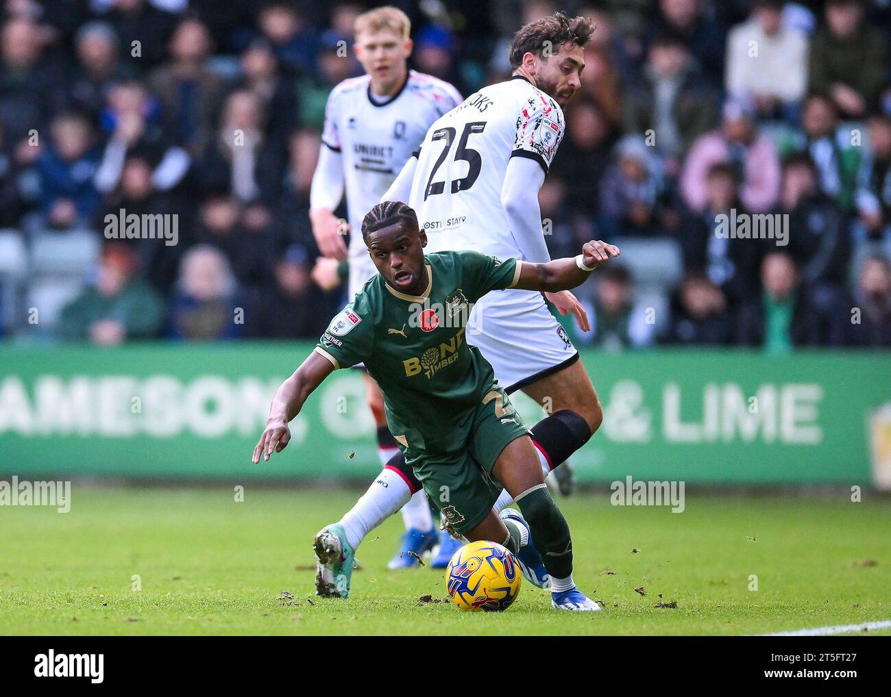 Bali Mumba #2 of Plymouth Argyle in action during the Sky Bet ...