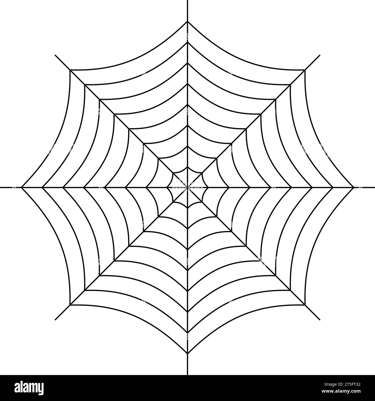 Spider web icon design isolated on white background. Hand drawn spider ...