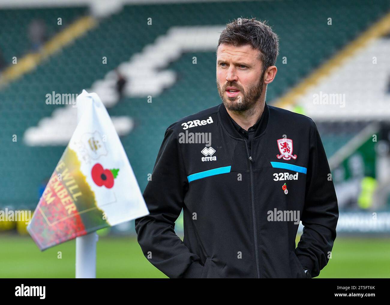 Michael Carrick manager of Middlesbrough arrives during the Sky Bet ...