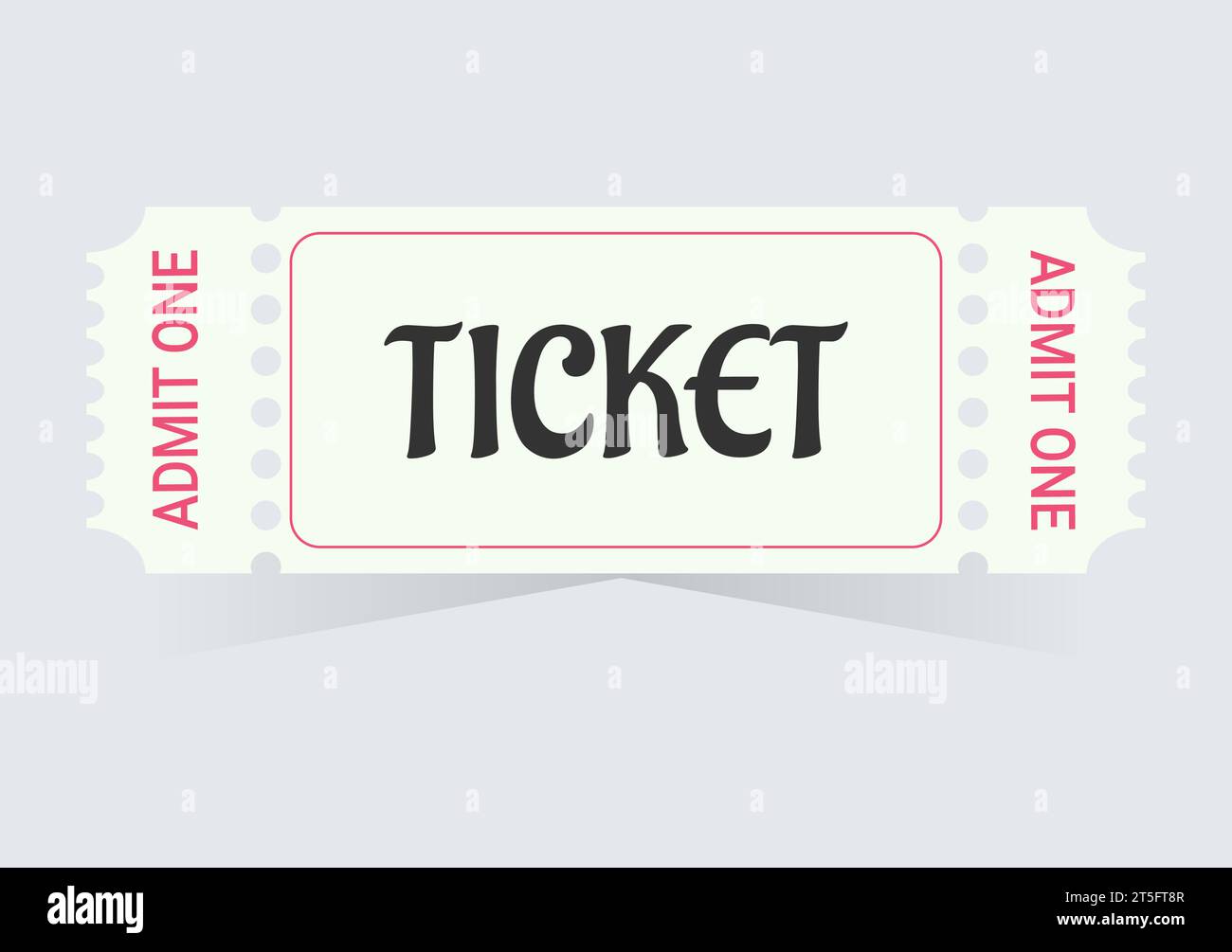 Ticket theatre, cinema, circus, event, exhibition. Vector illustration ...