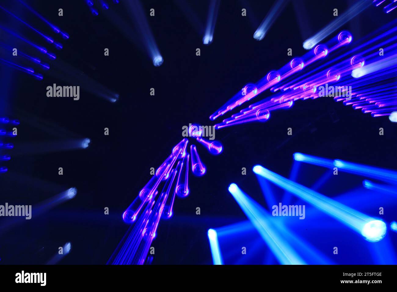 stage lighting effect in the dark Stock Photo - Alamy