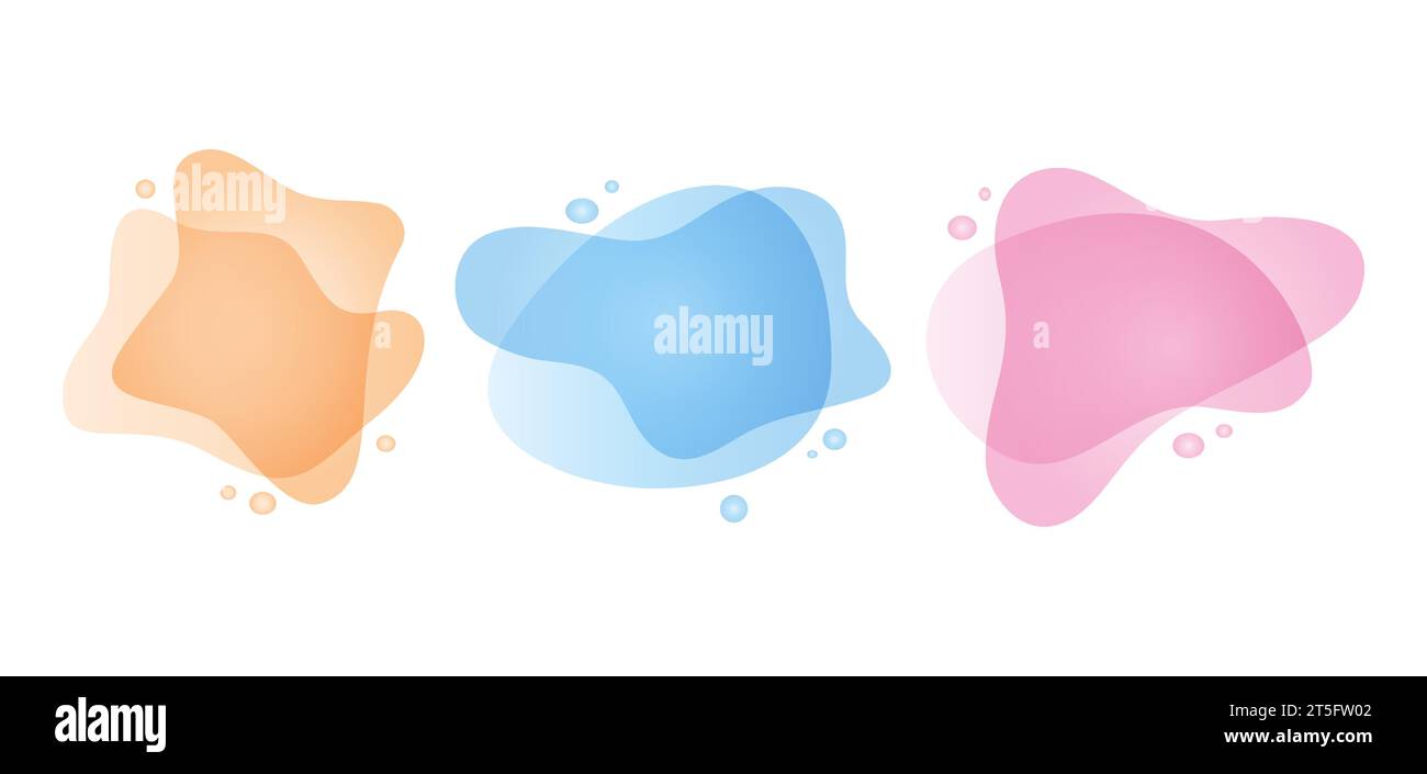 Abstract dynamic gradient graphic elements in modern style. Banners ...