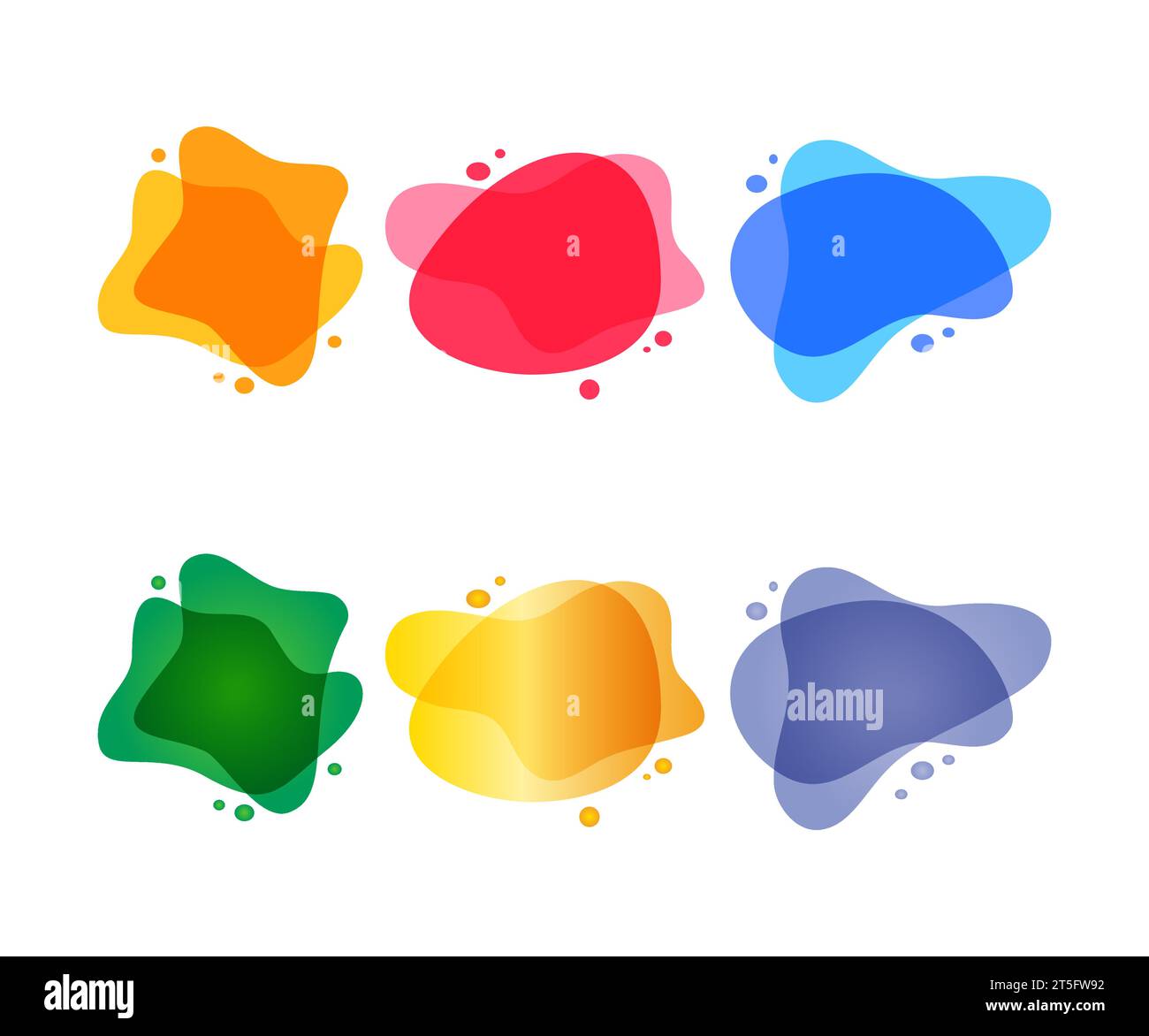 Abstract dynamic gradient graphic elements in modern style. Banners ...