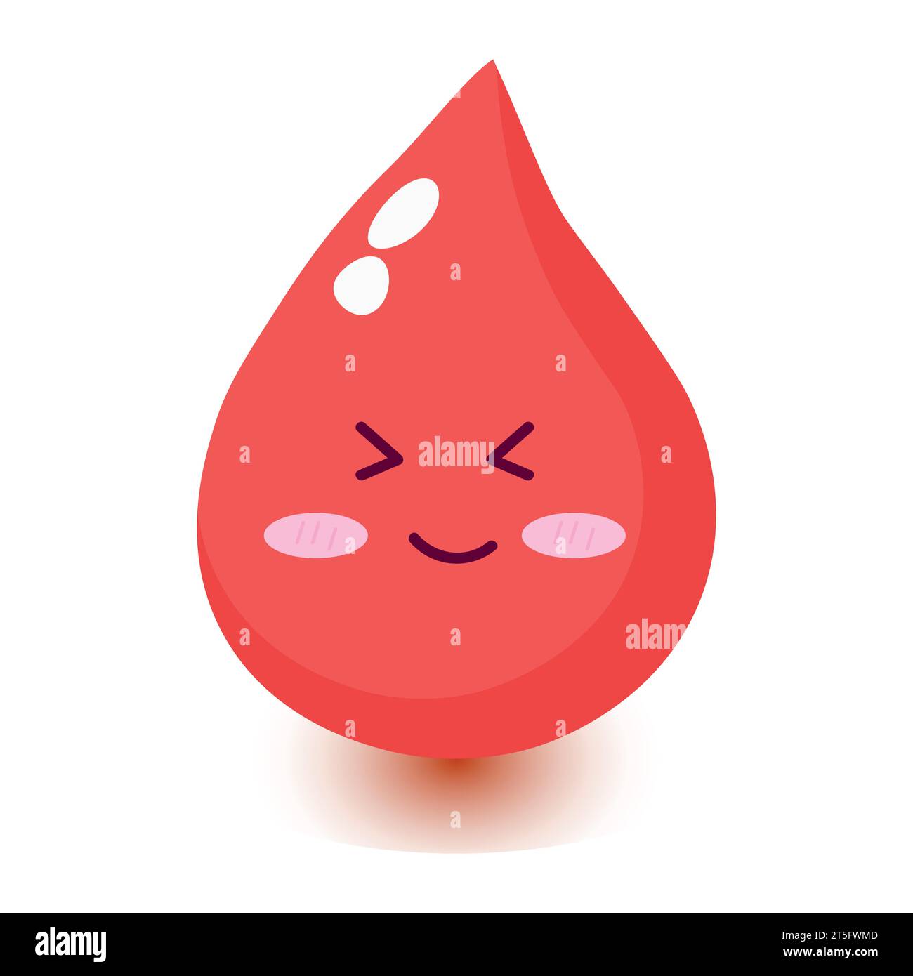 Cute happy smiling blood drop cartoon character.Vector flat doodle ...