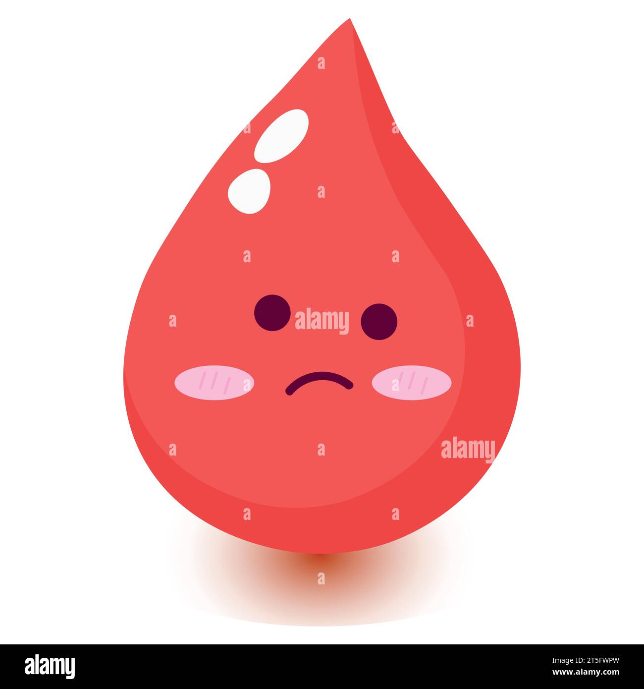 Cute happy smiling blood drop cartoon character.Vector flat doodle ...