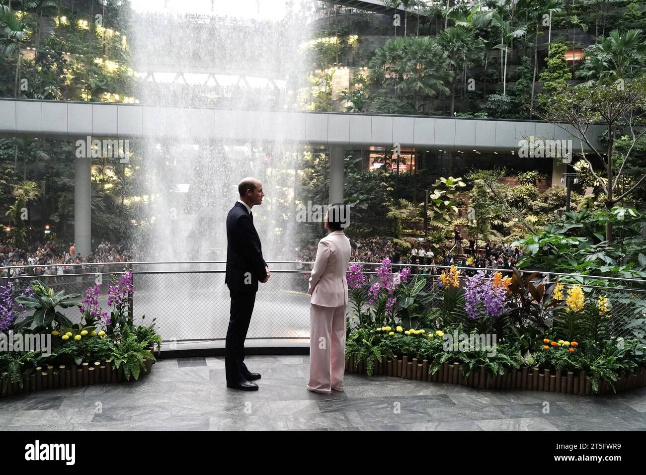 The Prince of Wales with Sim Ann, Senior Minister of State in the ...