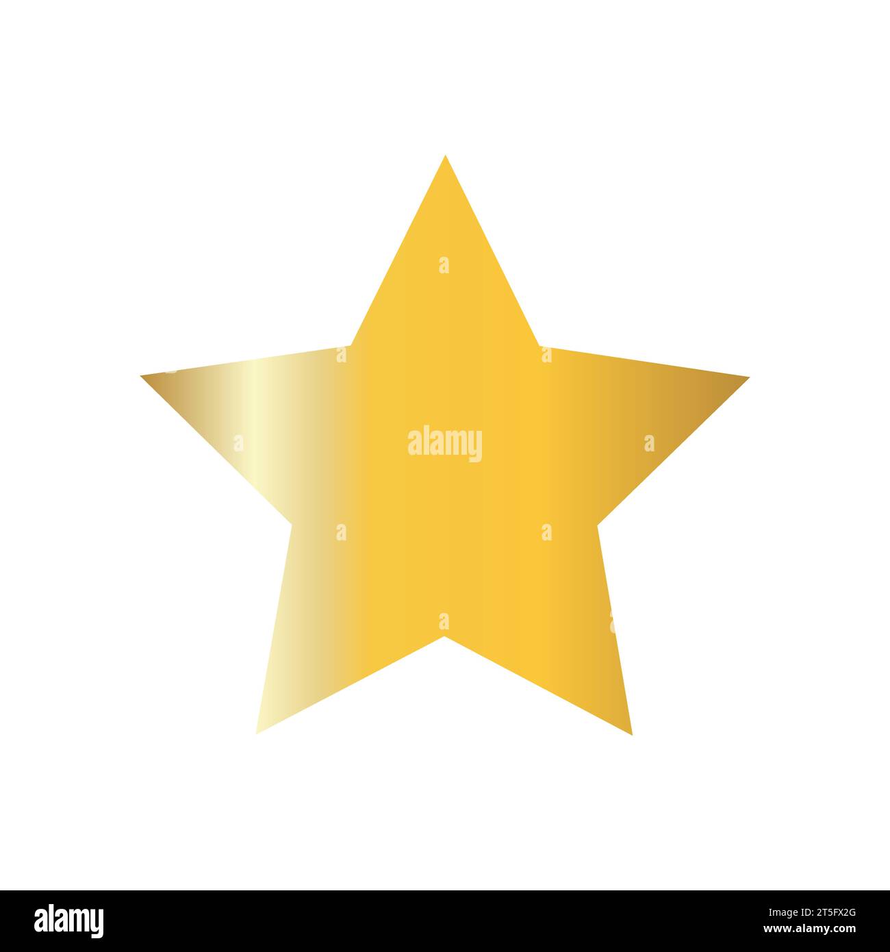 Gold star icon vector design on white background Stock Vector Image ...