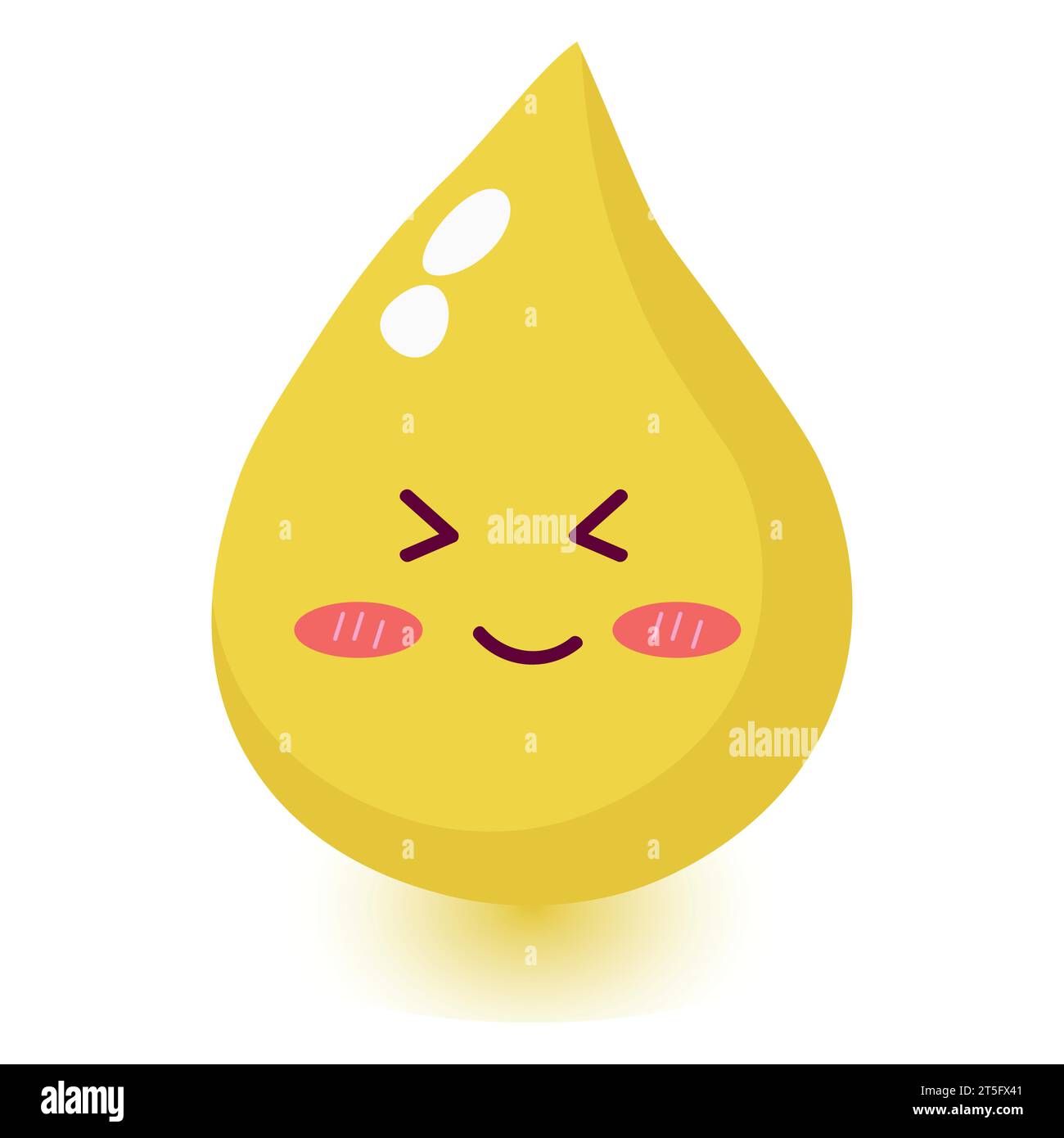 Cute happy smiling urine drop.Vector flat doodle cartoon illustration ...
