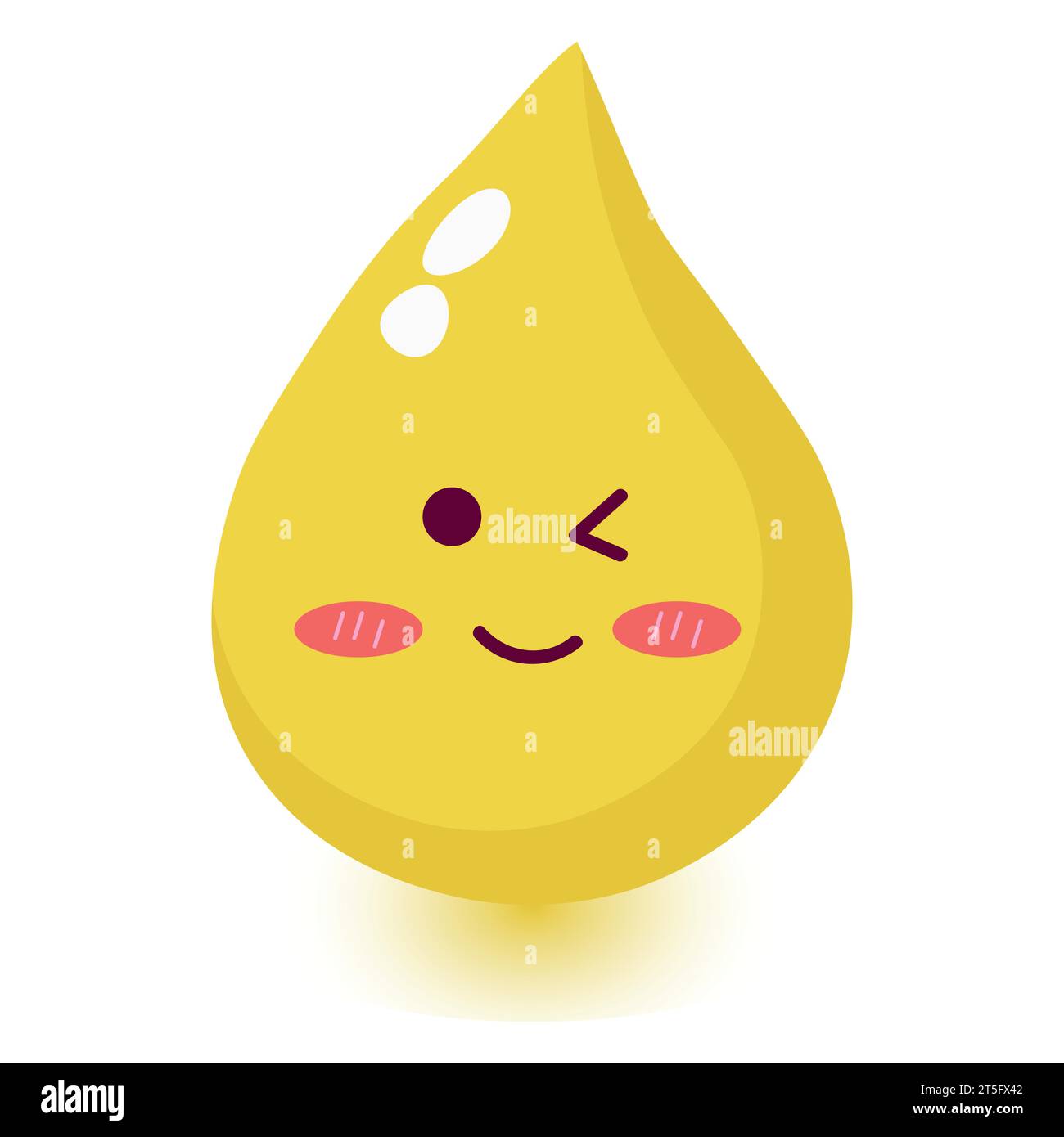 Cute happy smiling urine drop.Vector flat doodle cartoon illustration ...
