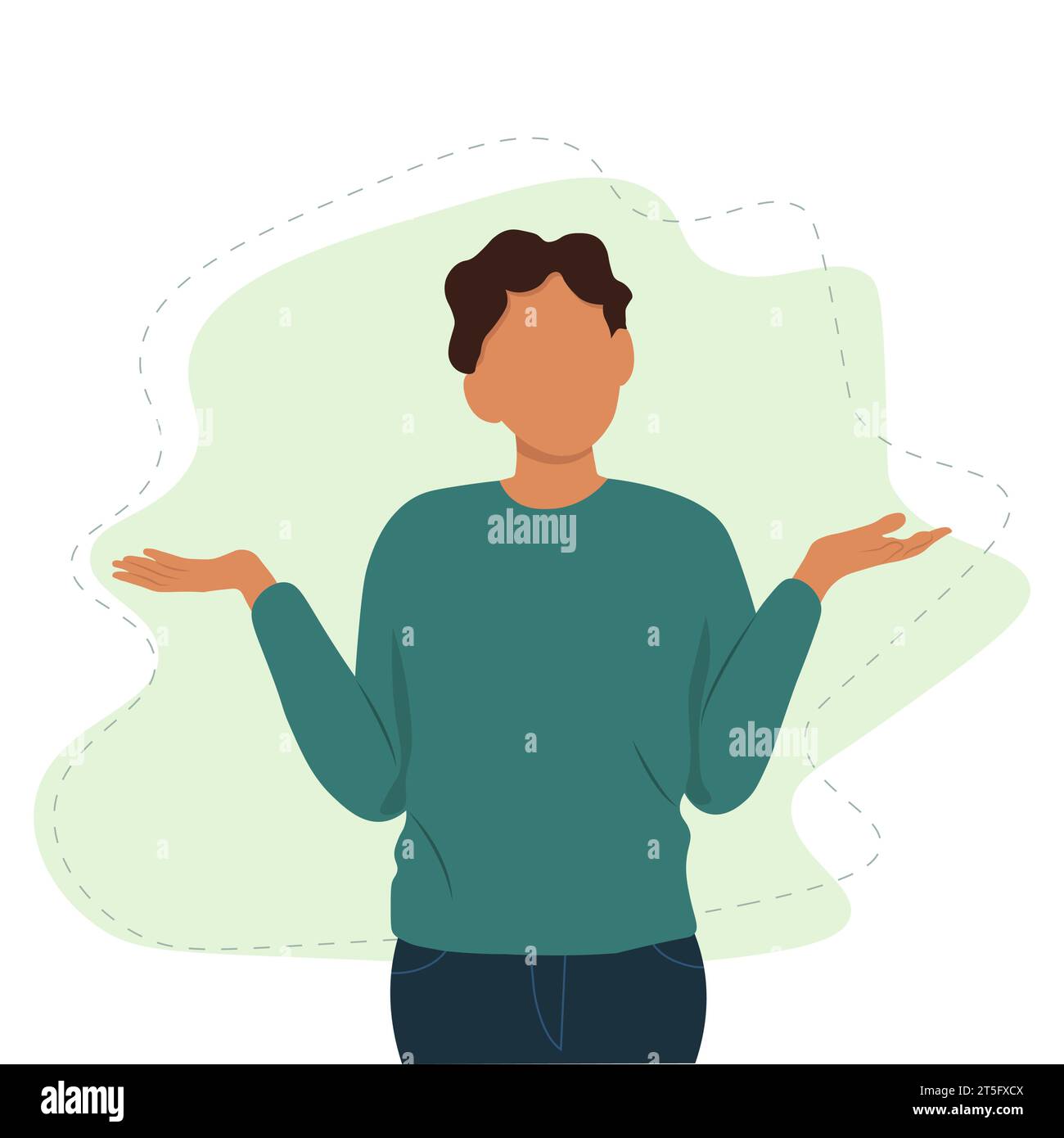 Black man shrugging with a curious expression, doubt or question ...