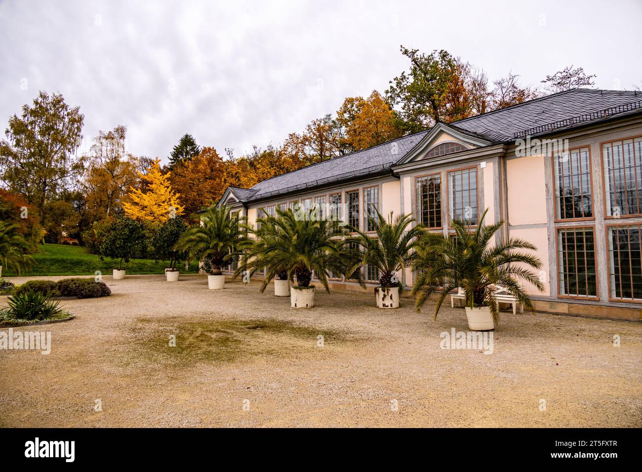 Short autumn hike through Rosenau Castle Park with the beautiful ...