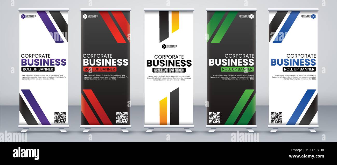 Modern graphic vertical banner Stock Vector Images - Alamy