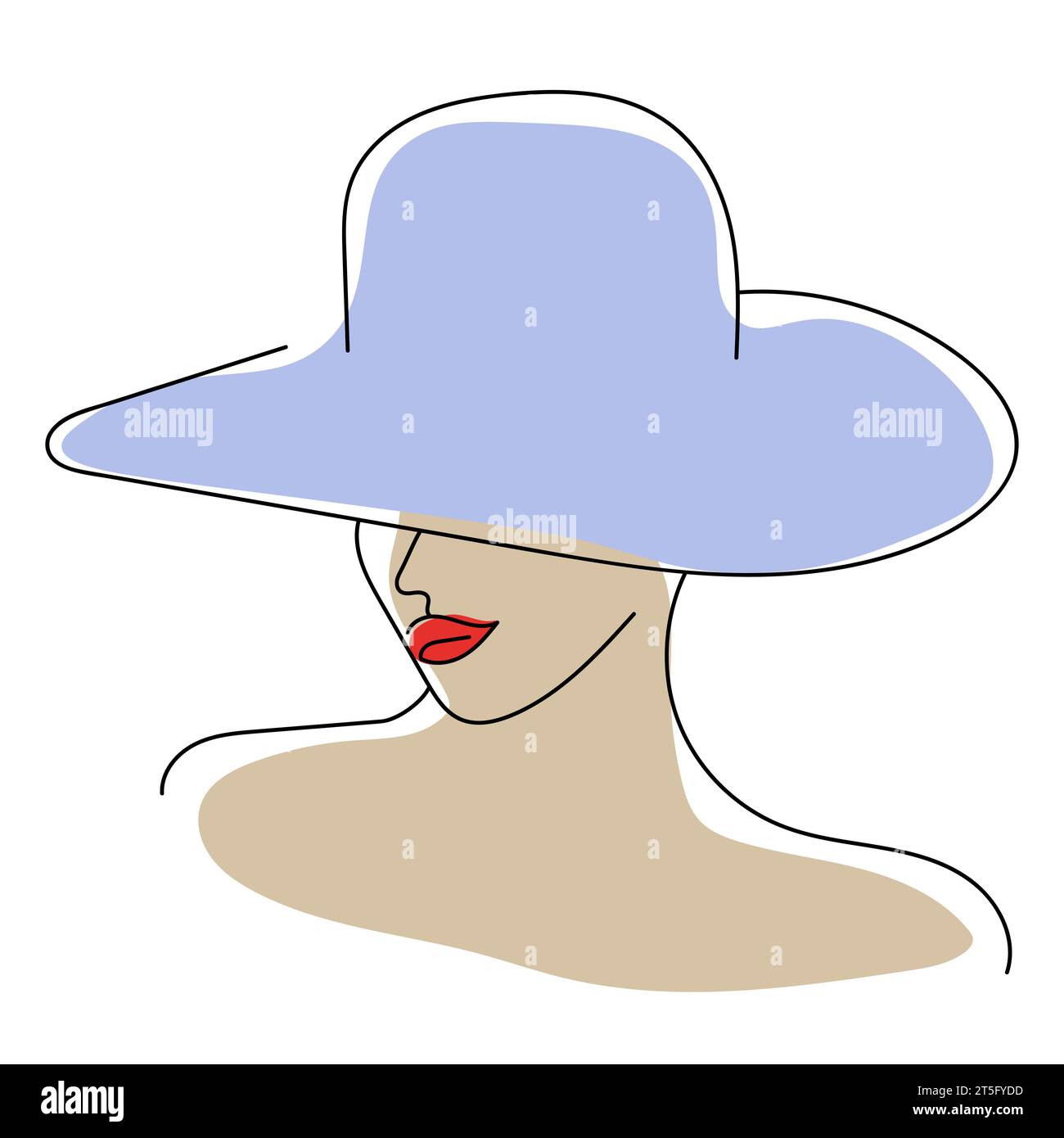 Women's faces in one line art style. Continuous line art in elegant ...