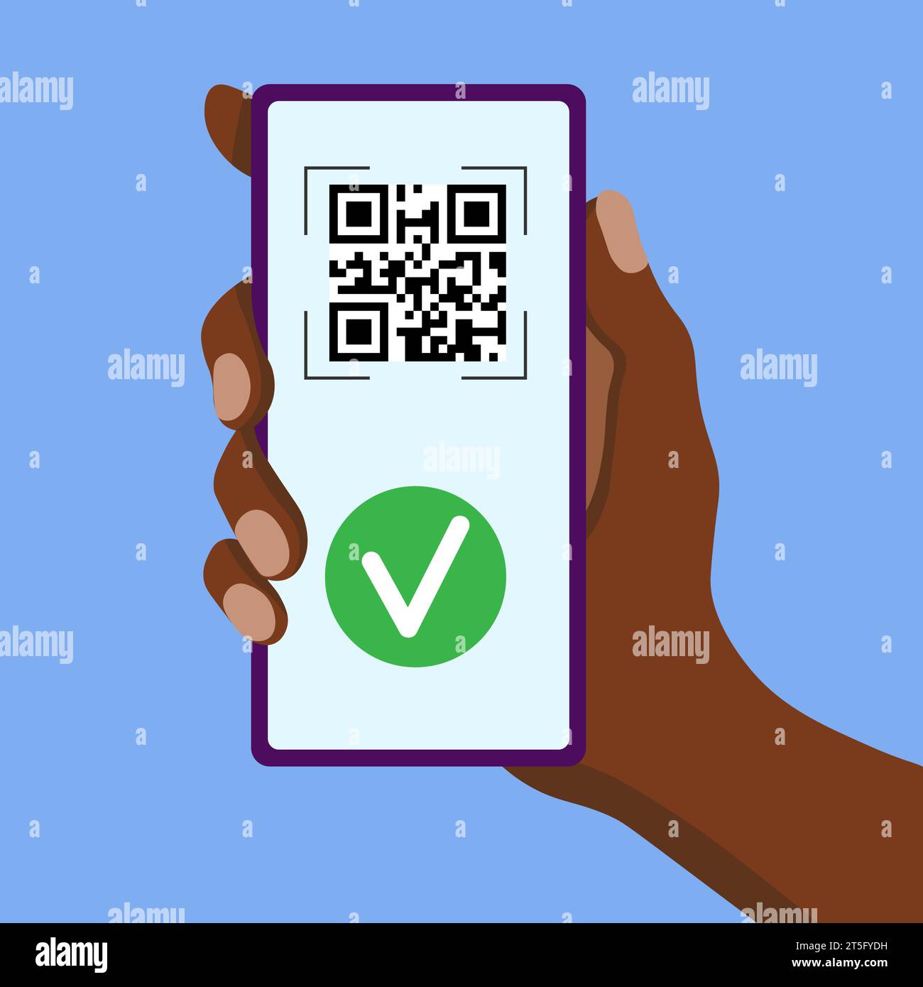 Qr code pass Stock Vector Images - Alamy